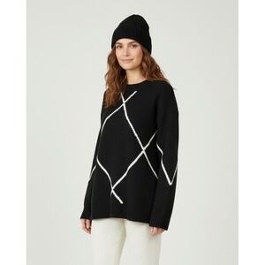 Joe Fresh | Sweaters | Joe Fresh Black Oversized Crewneck Small Sweater ...
